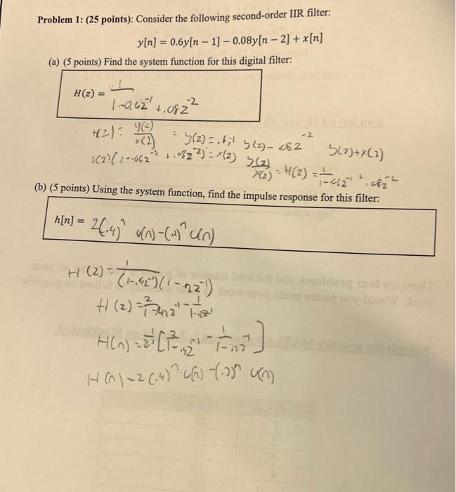 Solved Problem 1: (25 points): Consider the following | Chegg.com