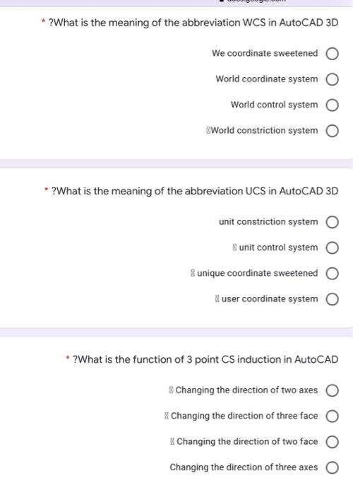 Solved * ?What is the meaning of the abbreviation WCS in | Chegg.com