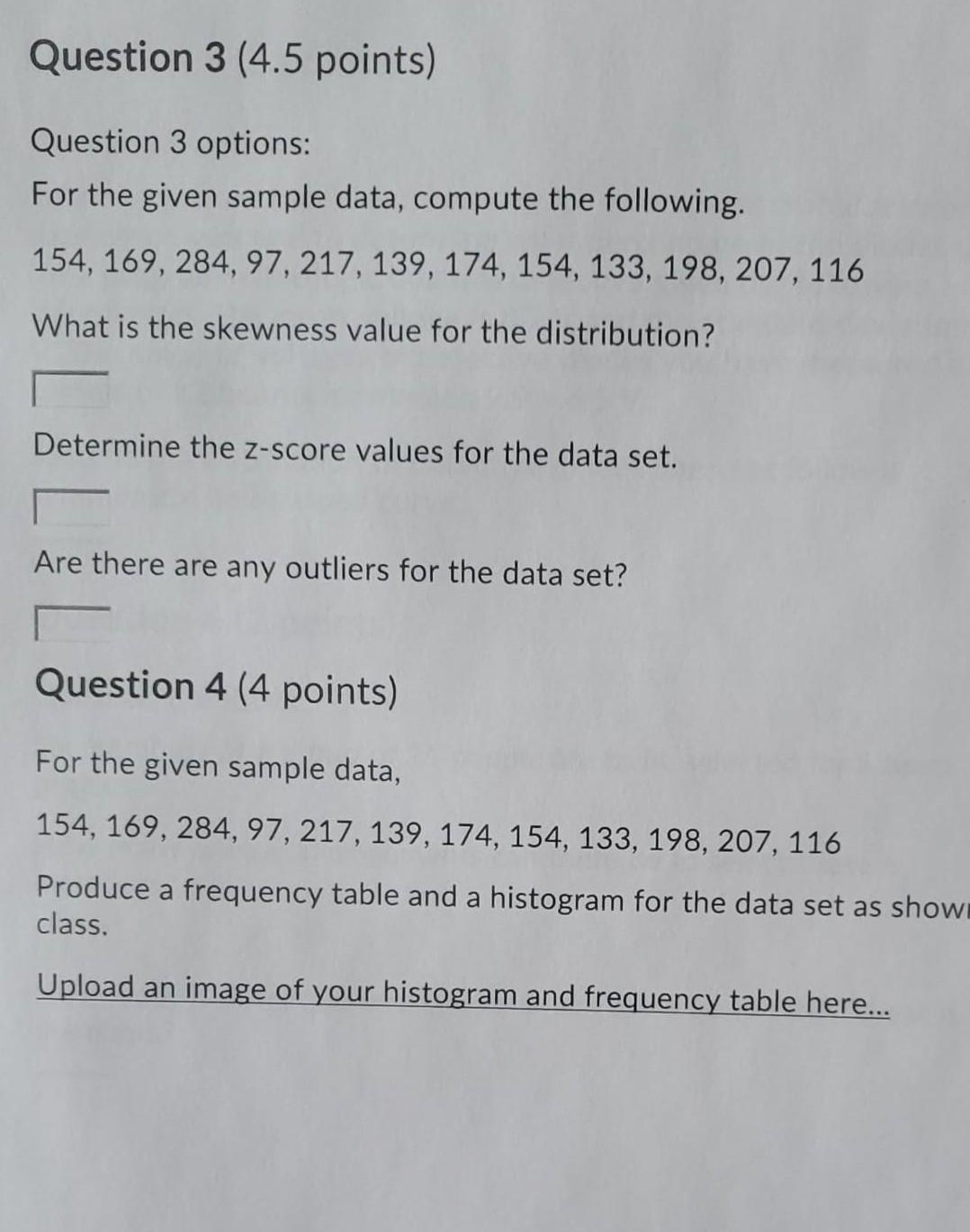 Solved Question 3 (4.5 points) Question 3 options: For the | Chegg.com
