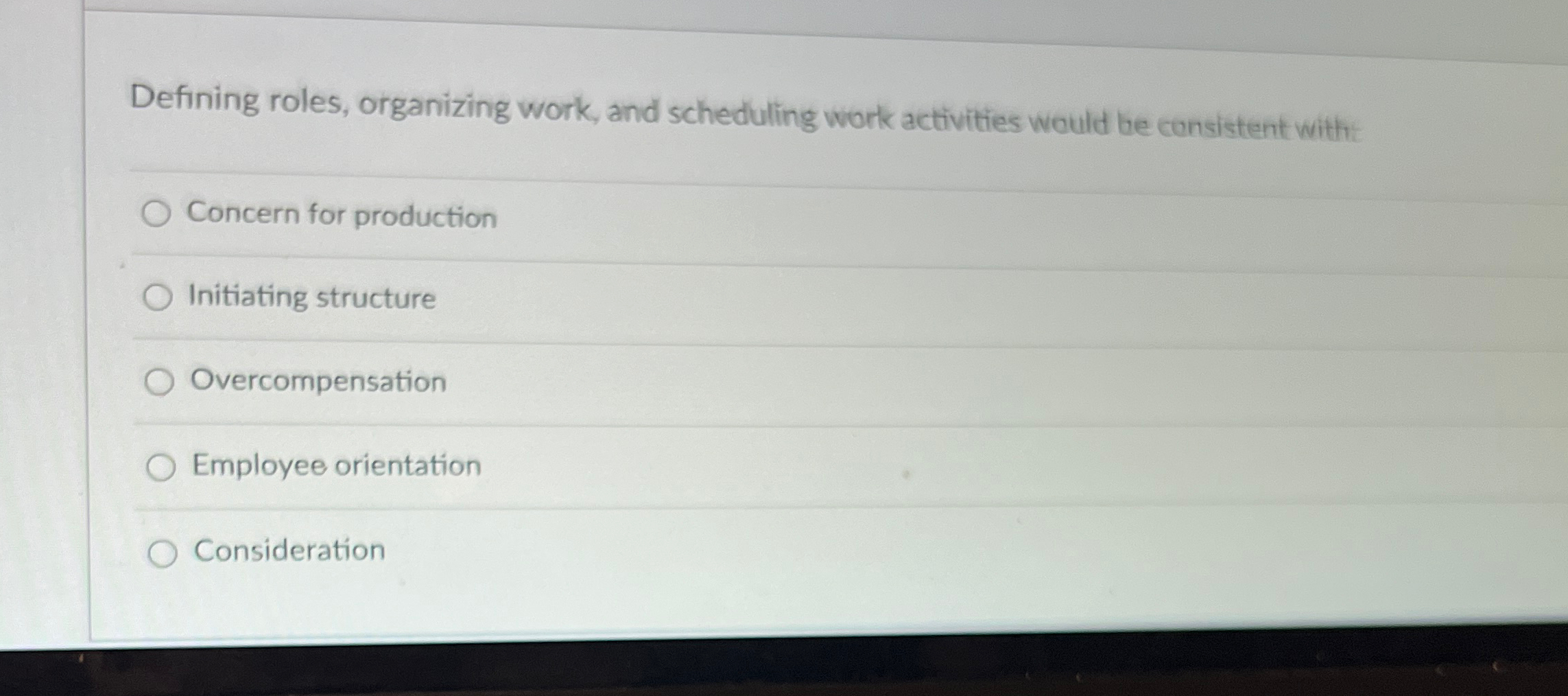 Solved Defining roles, organizing work, and scheduling work | Chegg.com