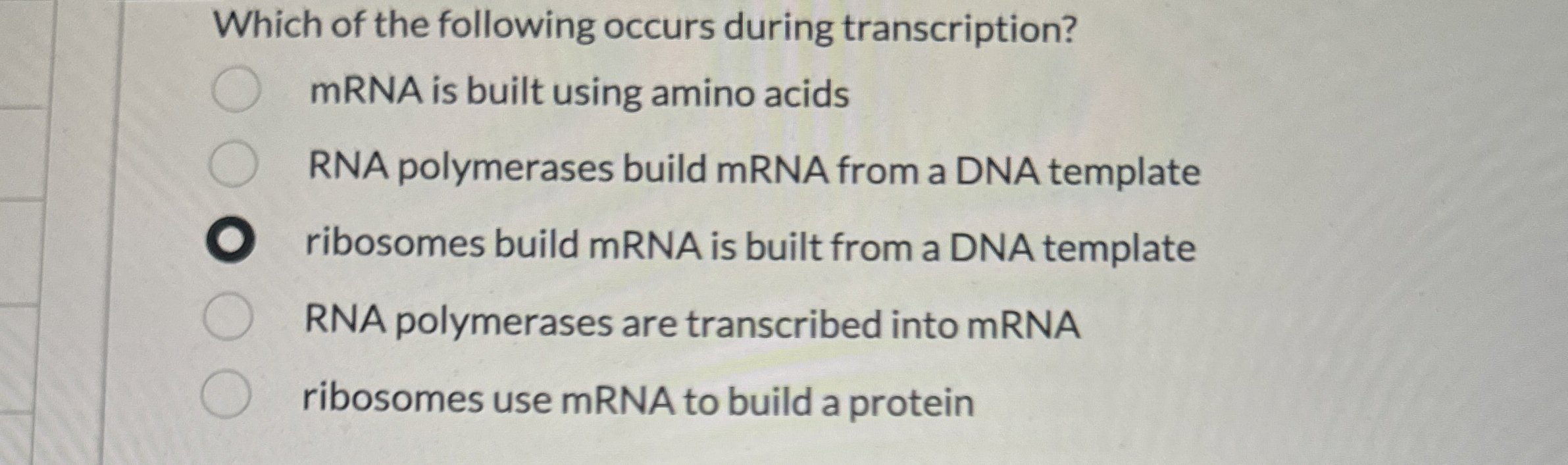 Solved Which of the following occurs during | Chegg.com
