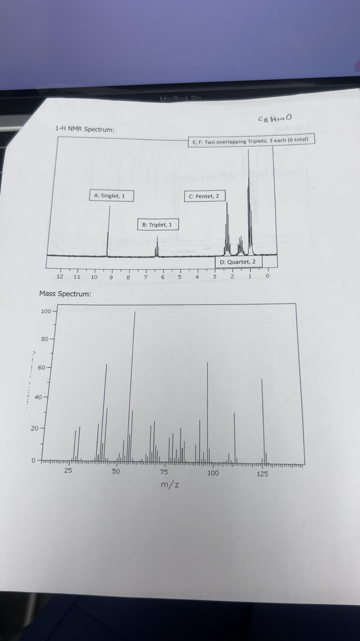 Unknown identification: Draw the structure of ﻿the | Chegg.com