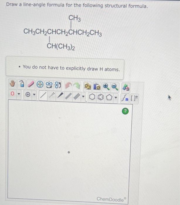 Solved Draw a line-angle formula for the following | Chegg.com