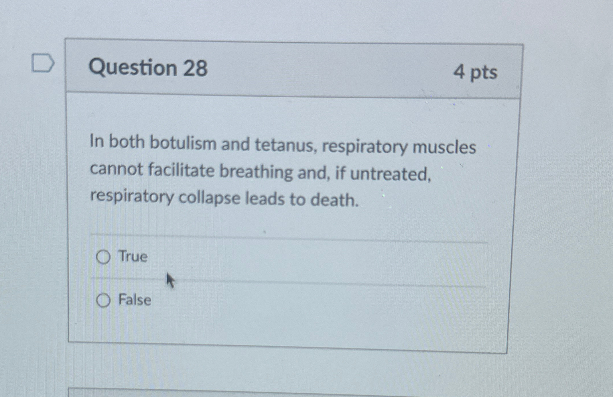 Solved Question 284 ﻿ptsIn both botulism and tetanus, | Chegg.com
