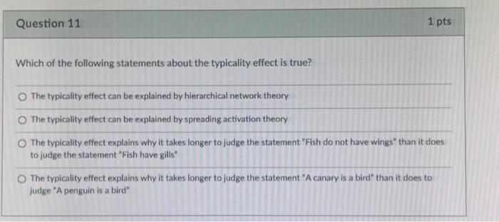 Solved According to Collins' and Quillian's hierachical | Chegg.com