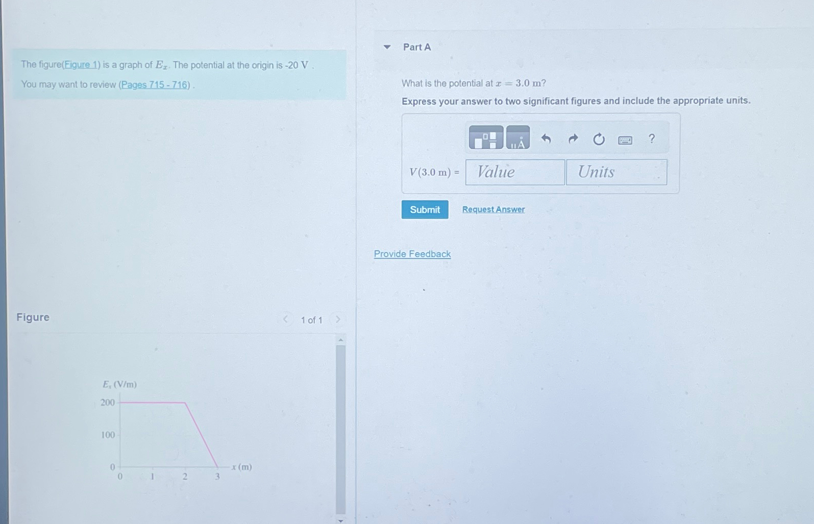 Solved Part A\\nThe figure(Figure 1) is a graph of E_(x). | Chegg.com