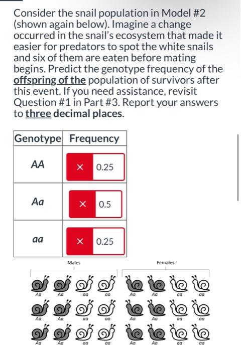 Solved Consider the snail population in Model \#2 (shown | Chegg.com