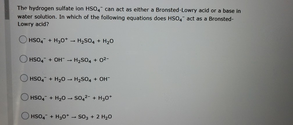 Solved Which of the following equations describes ionization | Chegg.com