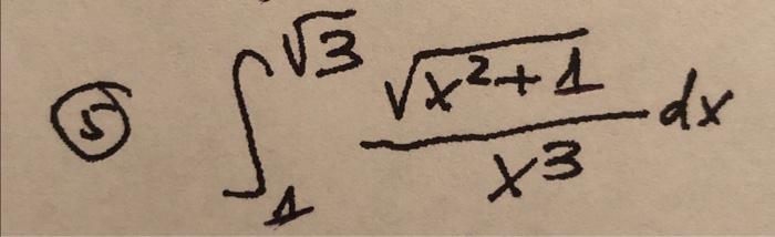 Solved ∫13x3x2+1dx | Chegg.com