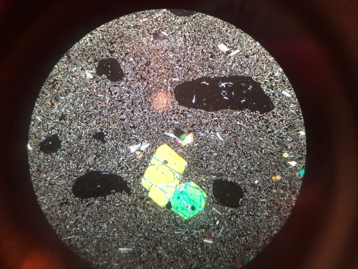 Solved thin section minerals identify them with the | Chegg.com