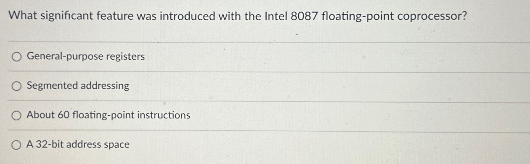Solved What significant feature was introduced with the | Chegg.com