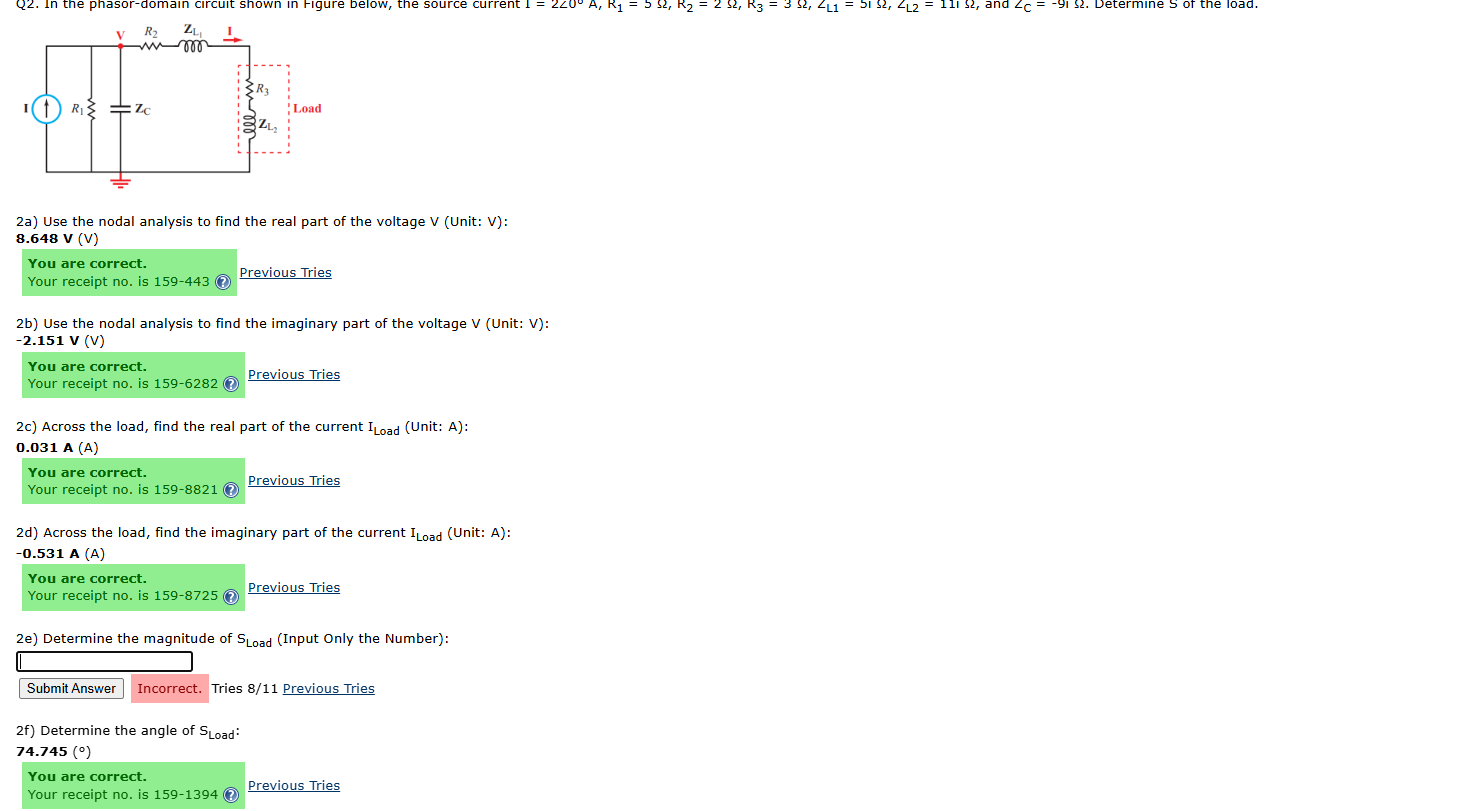 Solved Q2. In ﻿the phasor-domain circuit shown in ﻿Figure | Chegg.com