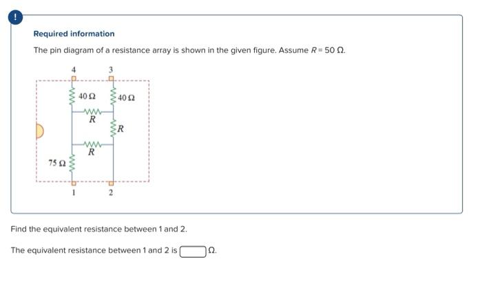 Solved ! Required information The pin diagram of a | Chegg.com