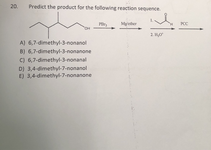 Solved Predict the product for the following reaction | Chegg.com