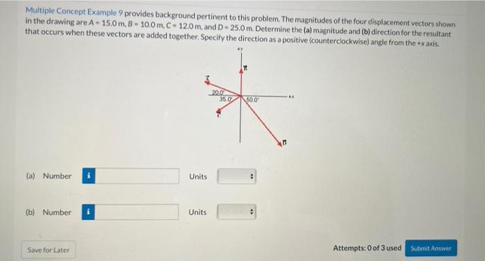 Solved Multiple Concept Example 9 provides background | Chegg.com