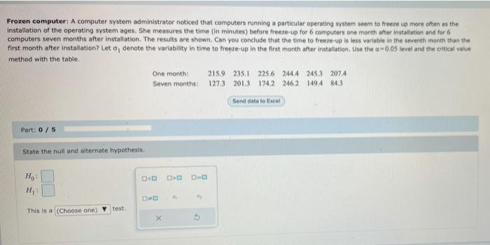 Solved Frozen computer: A computer system administrator | Chegg.com