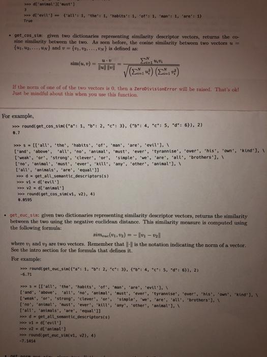 Solved Similarity Measures We can now create a module called | Chegg.com