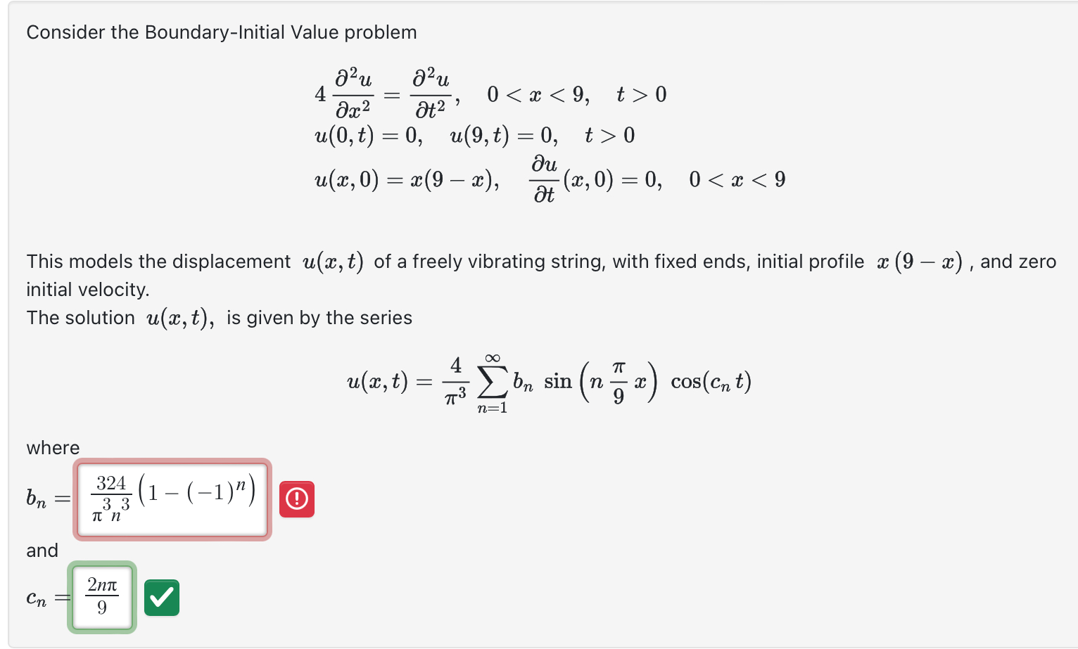 Solved Consider the Boundary-Initial Value | Chegg.com