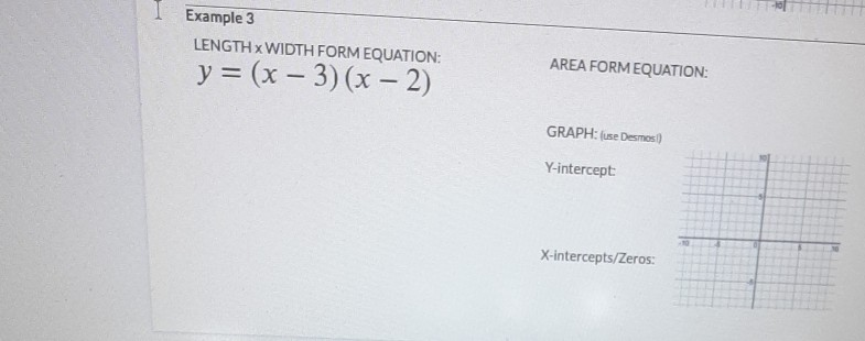 Solved MFM2P: Expanding Quadratic Equations NAME: I Example | Chegg.com