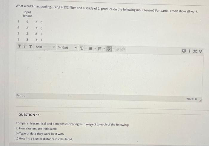 Solved What would max pooling using a 2X2 filter and a | Chegg.com