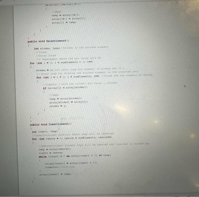 Solved Task: 1. Update your Java sort test program from | Chegg.com