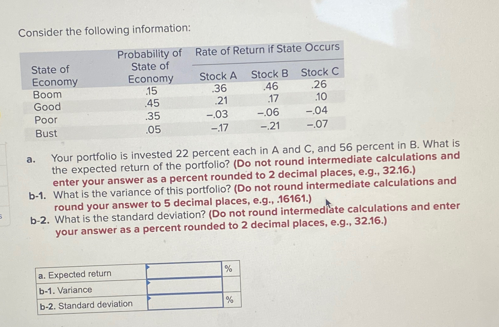 Solved Consider the following | Chegg.com