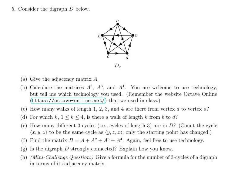 its graph theory question.kindly give detailed | Chegg.com