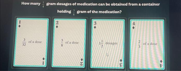 Solved How many 41 gram dosages of medication can be | Chegg.com