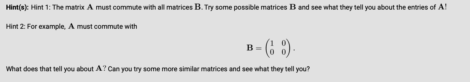 Solved Find all 2×2 ﻿matrices A that have the property that | Chegg.com