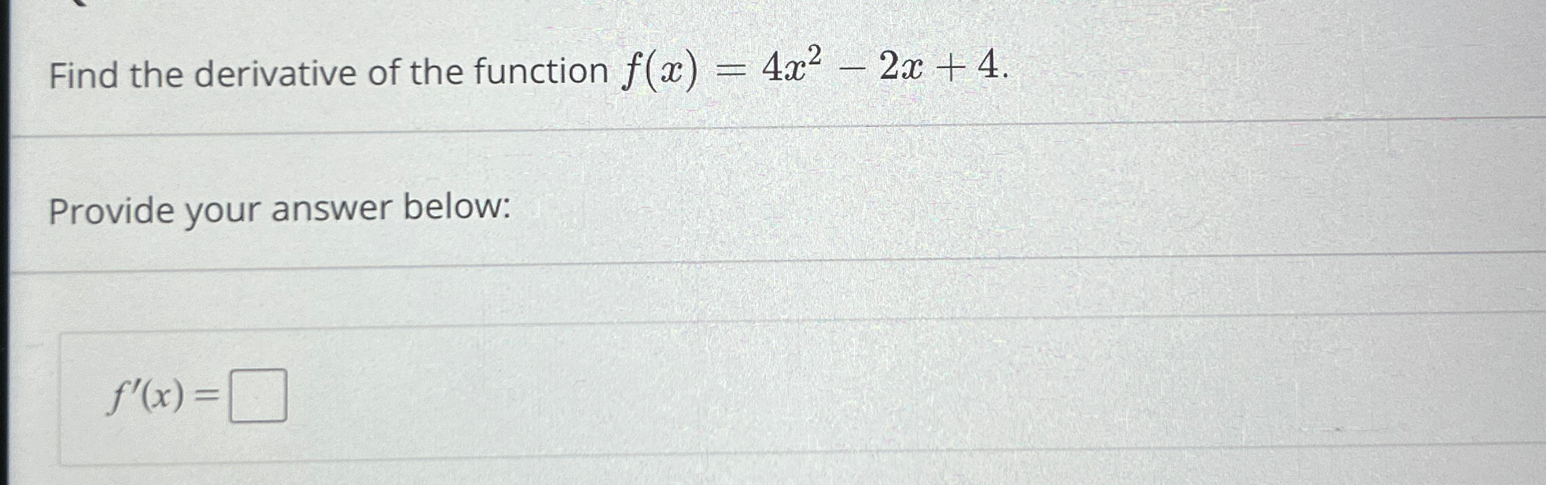 Solved Find the derivative of the function | Chegg.com