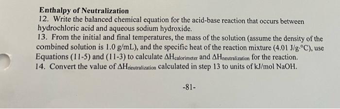 Solved Enthalpy of Solution of Potassium Chloride | Chegg.com