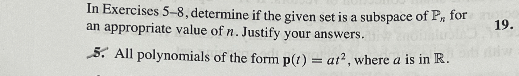 Solved In Exercises 5-8, ﻿determine if the given set is a | Chegg.com