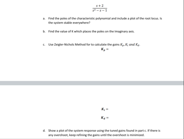 s 2s2-s-1a. ﻿Find the poles of the characteristic | Chegg.com