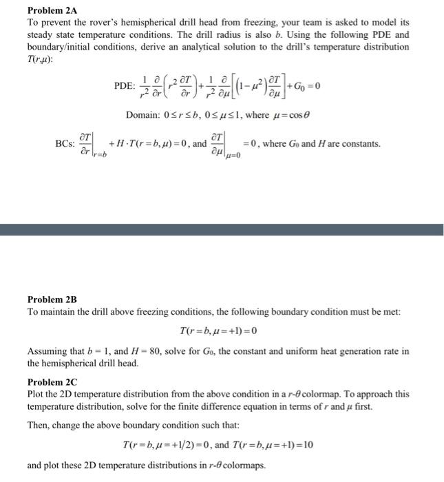 Solved Problem 2C Plot the 2D temperature distribution from | Chegg.com