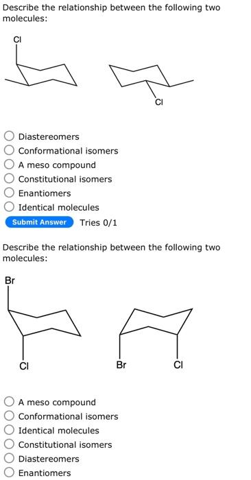 Solved Describe the relationship between the following two | Chegg.com