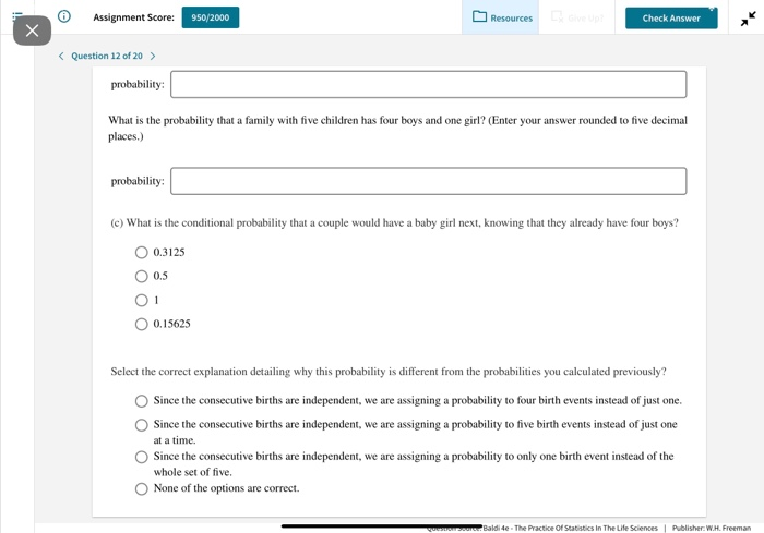 Solved Assignment Score: Resources Check Answer