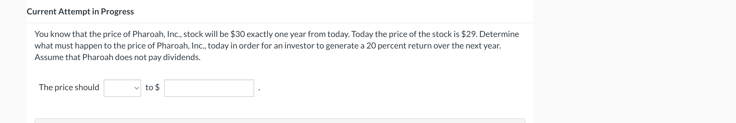 Solved Current Attempt in ProgressYou know that the price of | Chegg.com