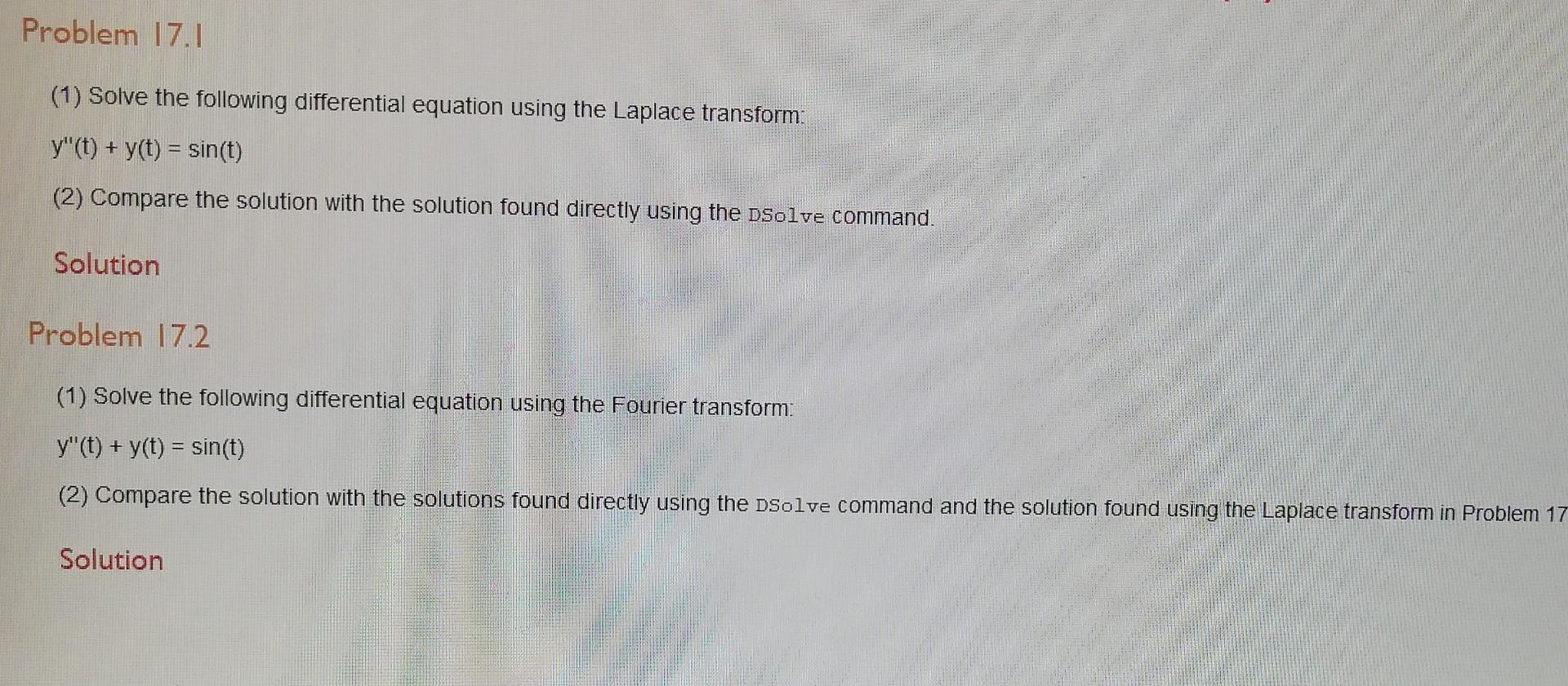 Solved **only Wolfram MATHEMATICA. Don't give handwritten | Chegg.com