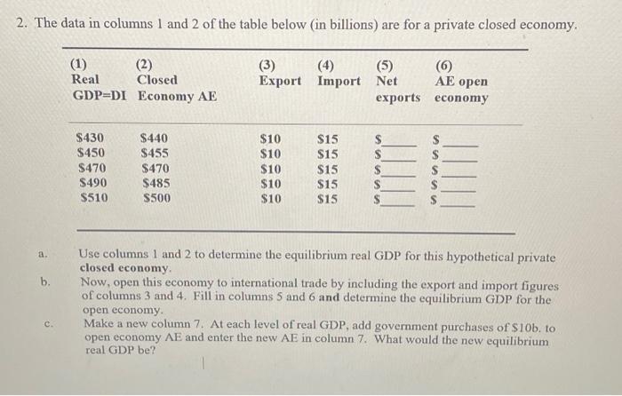 Solved The data in columns 1 and 2 of the table below (in | Chegg.com