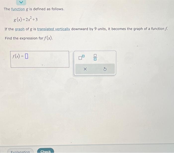 Solved The function g is defined as follows. g(x)=2x2+3 If | Chegg.com
