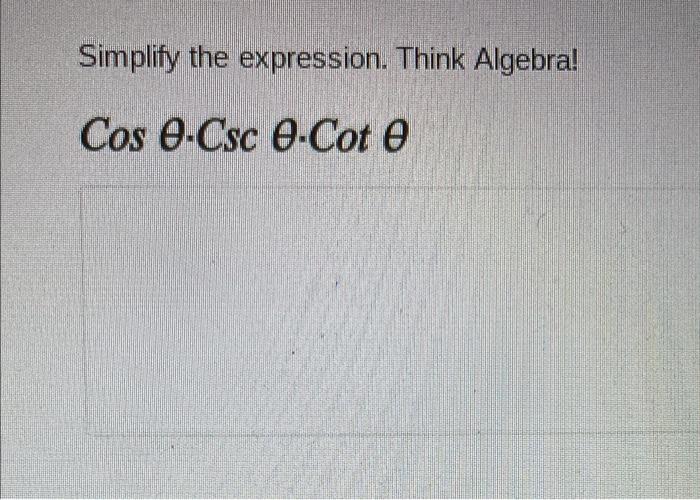 Solved how do I simplify the expry how do I simplify the | Chegg.com