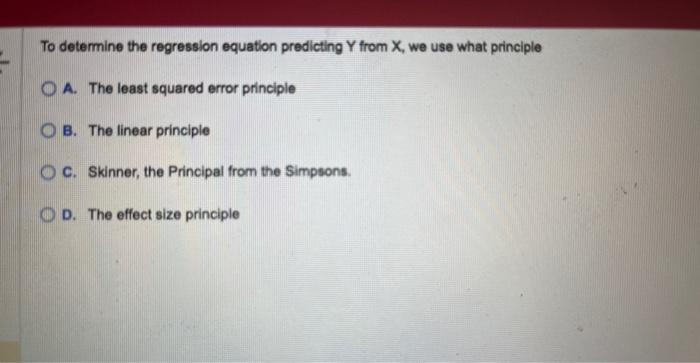 Solved To determine the regression equation predicting Y | Chegg.com