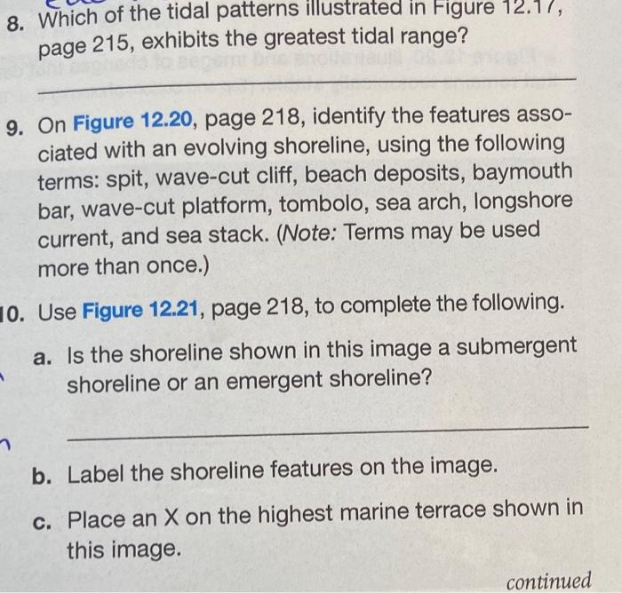 Solved 8. Which of the tidal patterns illustrated in Figure | Chegg.com