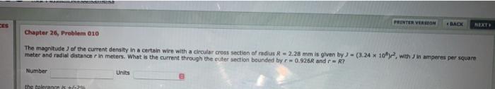 Solved CES PRINTER VERSION BACK NEATH Chapter 26, Problem | Chegg.com