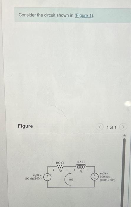 Solved Consider the circuit shown in (Figure 1). FigureFind | Chegg.com