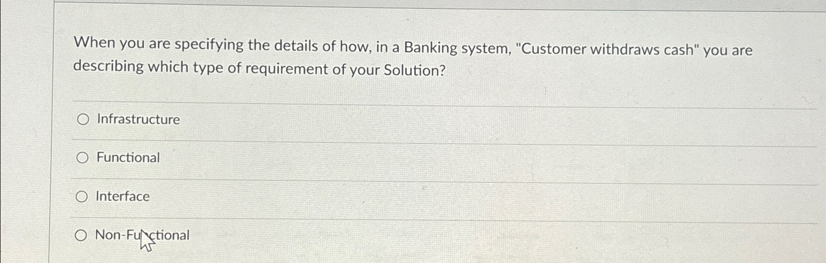 Solved When you are specifying the details of how, in a | Chegg.com