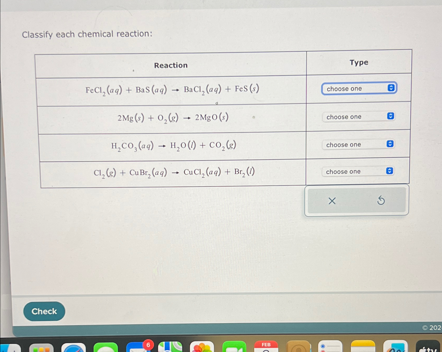 Solved Classify each chemical | Chegg.com