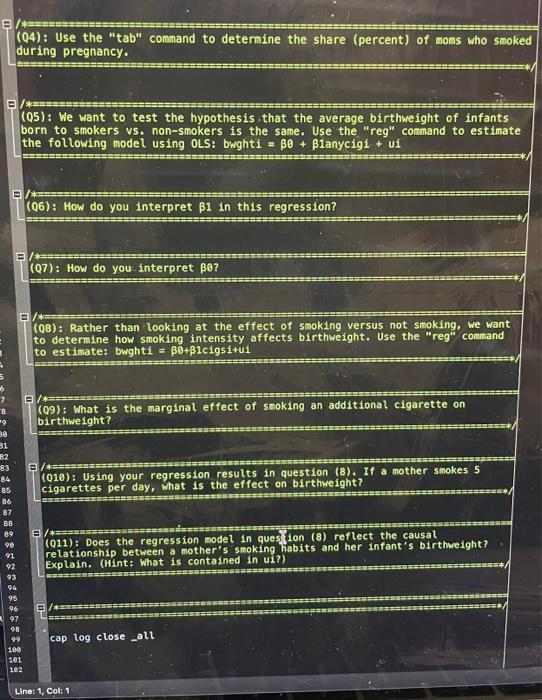 Solved cap log close _all clear set more off /* | Chegg.com