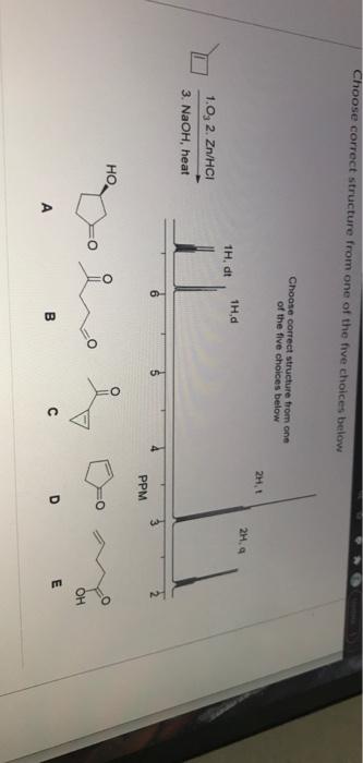 Solved Choose correct structure from one of the five choices | Chegg.com