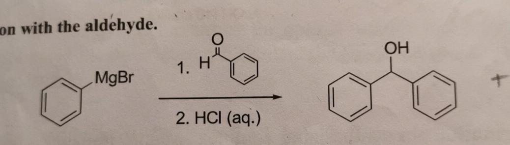 Solved Br Grignard Bromobenzene Benzaldehyde OH Benzhydrol | Chegg.com